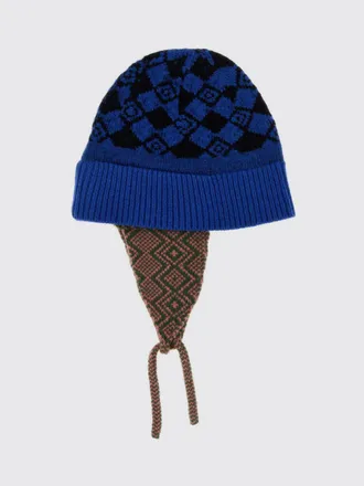 Dries Van Noten Jacquard-Wollm&uuml;tze von mit Umschlag