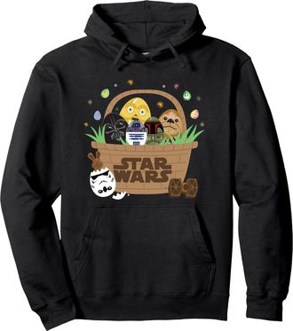 Star Wars Classic Characters Easter Eggs Basket Funny Spring Pullover Hoodie