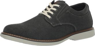 Nunn Bush Herren Otto Canvas Plain Toe Schnürschuh Oxford, Gunmetal, 44 EU Weit
