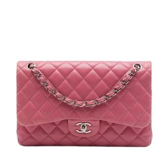 Chanel Pre-owned Vintage Double Flap Shoulder Bag - - Pre-owned - Damen - Rosa - ONE SIZE