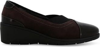 Melluso D Chaussures Confortables pour Femmes en Cuir Verni et Daim Doux Marron k91616z 37