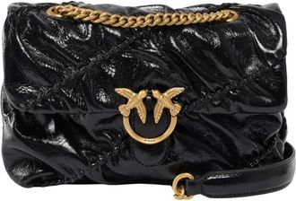 Pinko Love Puff Crinckle Mini - - Bags - Damen - Schwarzk - ONE SIZE