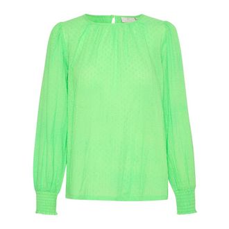 Kaffe Fr&uuml;hlingsstrau&szlig; Langarmbluse - - Blouses & Shirts - Damen - Gr&uuml;n - 2XL