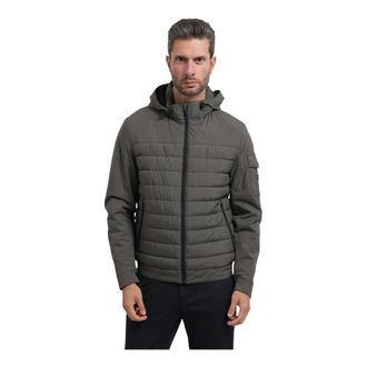 Bugatti Veste matelass&eacute;e avec poche sur la manche - Homme - Vestes - Gris - Taille: M