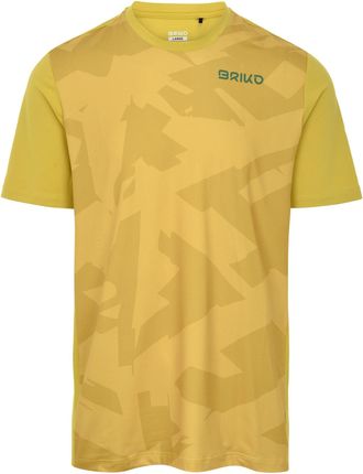 Briko Herren Adventure Camo Jersey T-Shirt, Green Olive, Medium