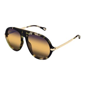 Chlo&eacute; Pilotenbrille - - Accessories - Damen - Braun - 58 MM