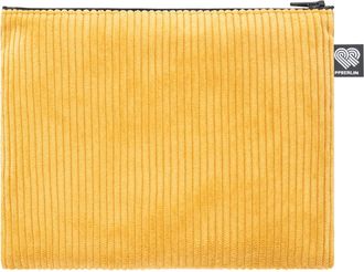 PP-Berlin Etui Groß, Vegan, Handgenäht in Berlin großes Täschchen für Kinder Damen, Herren, Unisex (Currygelb)
