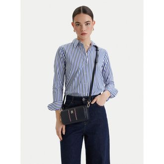 Tommy Hilfiger Handtasche Tommy Hilfiger Th Daily Camera Bag Corp AW0AW18640 Dunkelblau