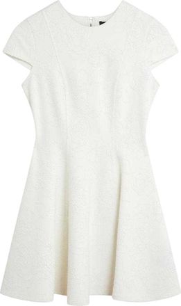 Ted Baker Codaa Kleid mit ausgestelltem Rock f&uuml;r Damen, Ponte-Jersey (Elfenbein)