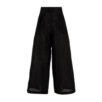 Akep Wide Hosen - - Trousers - Damen - Schwarzk - XS