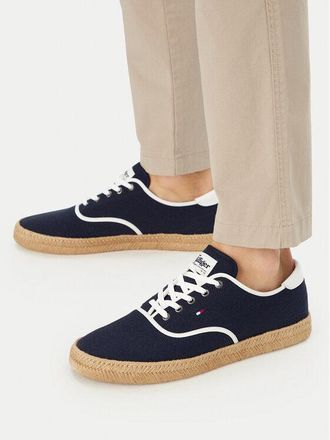 Tommy Hilfiger Espadrilles Th Hi Vulc Core Jutte Canvas FM0FM05872 Dunkelblau