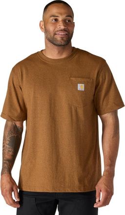 Carhartt Work in Progress Herren Loose Fit Heavyweight Short-Sleeve Pocket T-Shirt (Also Available in Big & Tall) Arbeits-Nutzung, Ge&ouml;lte Walnuss-Heather, XL