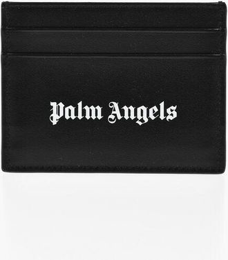 Palm Angels Leather Cardholder with Contrasting Logo size Unica