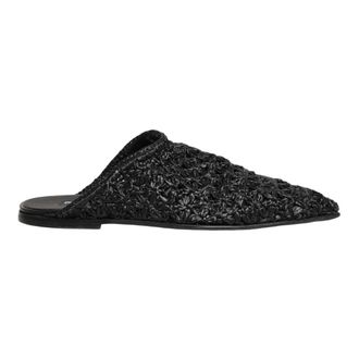 Dolce & Gabbana Dolce & Gabbana Schwarze Mules Slides Hausschuhe Herren Flats Schuhe - - Shoes - Herren - Schwarzk - 43 EU