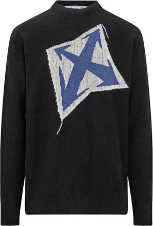 Off-white Homme, Pulls, Noir, Taille: M Pull Intarsia Arrows