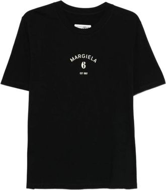 Maison Margiela Homme, Tops, Noir, Taille: L Logo Cotton T-Shirt