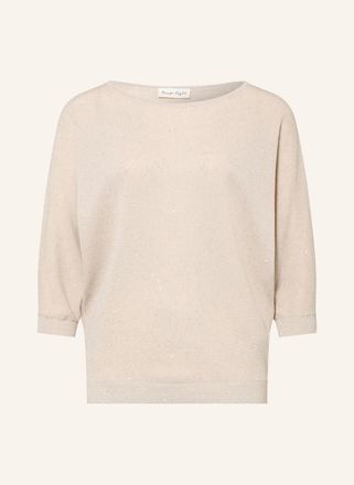 Phase Eight Strickshirt Cristine Mit 3/4-Arm Und Glitzergarn beige