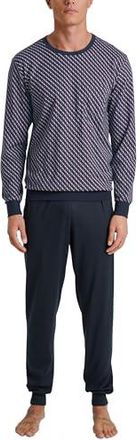 CALIDA Relax Imprint Pijama, Con botones Para Hombre, de algodón 100%, pantalón Con Cintura elástica recubierta de Tela