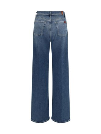 7 For All Mankind Womens Jeans Denim Tide Break Cotton