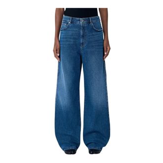 Sportmax Volumensteigernde Wide-Leg Jeans - - Jeans - Damen - Blau - W29