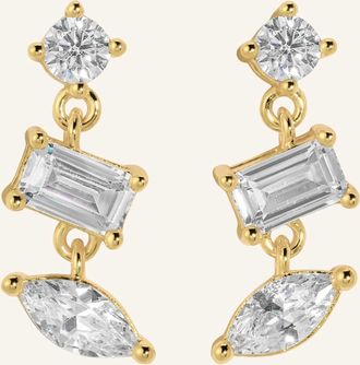 Lili Claspe Ohrh&auml;nger Mavis Trio Studs By Glambou gold