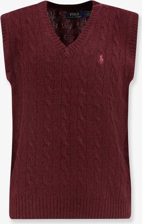 Ralph Lauren Cable knit wool and cashmere vest - POLO RALPH LAUREN - gender_Man