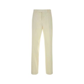 Versace Homme, Pantalons, Blanc, Taille: XL Wool Loose Pants