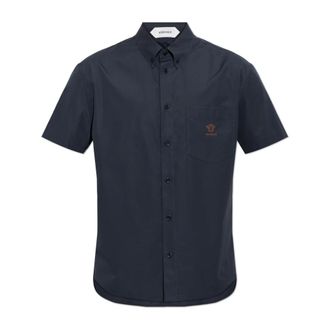 Versace Homme, Chemises, Bleu, Taille: M Chemise &agrave; poche