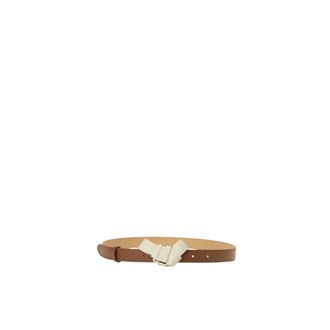Iceberg G&uuml;rtel aus Leder mit logierter Schnalle - - Accessories - Damen - Braun - 90 CM