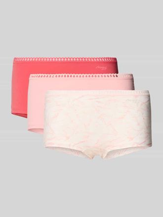 sloggi Slim Fit Panties mit Logo-Print Modell Go Crush im 3er-Pack