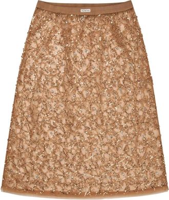 Munthe Femme, Jupes, Brun, Taille: 44 FR Midi Skirts
