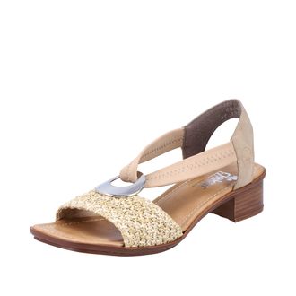 Rieker Damen Sandalen 62664-61 beige Gr. 40