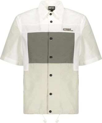 Diesel Homme, Chemises, Multicolore, Taille: M Chemise &agrave; Manches Courtes Bicolore