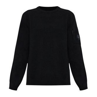 C.P. Company Wollpullover mit &Auml;rmeltasche - - Knitwear - Herren - Schwarzk - XL