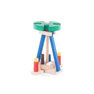 Rudolphs Schatzkiste Z&uuml;ndholzschachtel Weihnachtspyramide BxHxT 5,5x3,5x1,5cm NEU Holzpyramide Miniatur Holzfigur Sammelfigur