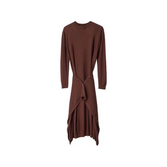 Christophe Lemaire Buttoned Dress - - Dresses - Damen - Braun - XS