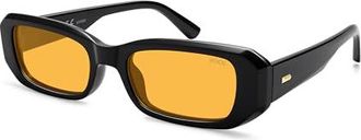 Sojos Lunettes de soleil rétro polarisées rectangulaires Femmes Hommes Trendy Vintage Carré Lunettes de soleil unisexe avec protection UV400 SJ2619