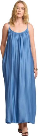 Kocca Femme, Robes, Bleu, Taille: 38 FR Long Dress with Thin Straps
