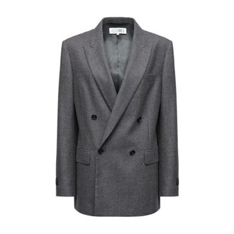 Maison Margiela Taillierter Wollblazer - - Jackets - Damen - Grau - M