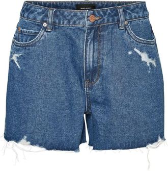 Vero Moda Damen Vmembrace Mr Push Up Sk J Ri2110 Noos Shorts, Medium Grey Denim, XL EU
