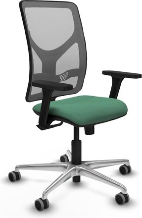 Piqueras y Crespo B&uuml;rostuhl mit 3D-Armlehnen, h&ouml;henverstellbare Lendenwirbelst&uuml;tze, ausgestattet mit 3 Positionen und Schneidschaum, mit Rollen von 65 mm, Parkett, Grau