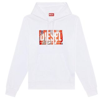 Diesel Kapuzenpullover f&uuml;r Herren, Logo (Wei&szlig;)