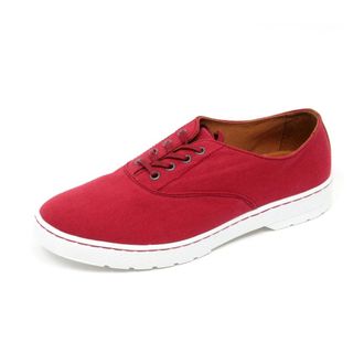 Dr. Martens Canvas Mohawk Schn&uuml;rschuhe - - Shoes - Herren - Rot - 42 EU