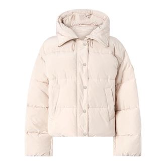 Pinko Pinko - Impasto Imbottito Puffer Jacket - Femme - Vestes - Beige - Taille: 38 FR