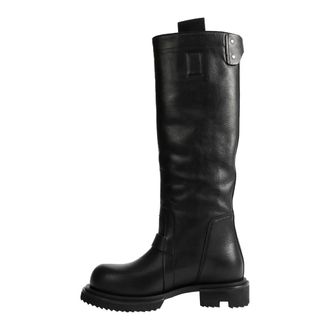 Rick Owens Femme, Chaussures, Noir, Taille: 38 EU Botte Gabe &agrave; enfiler jusquau genou