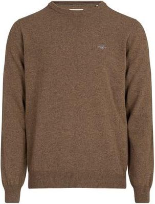 GANT Pull col rond droit uni en laine