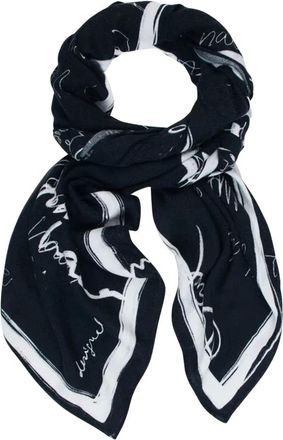 Desigual Femme, Accessoires, Noir, Taille: ONE Size Lettn Scarf