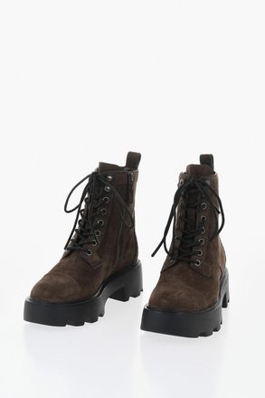 Tory Burch Stiefeletten aus Wildleder mit Logo-Detail Tory Burch