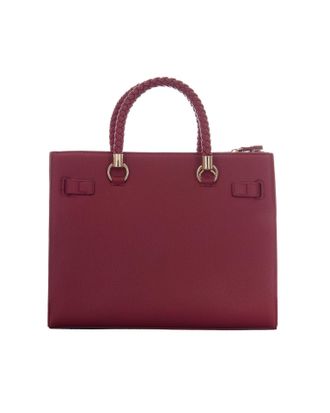 Liu Jo Womens Satchel M Brick Red Polyurethane Handbags Hand Bags