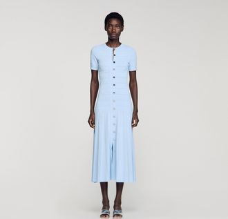 Sandro Robe longue en maille